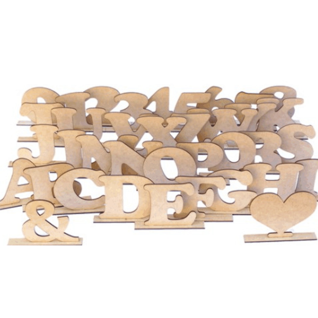 Letra de Mesa 10cm com Base em MDF | Shopee Brasil