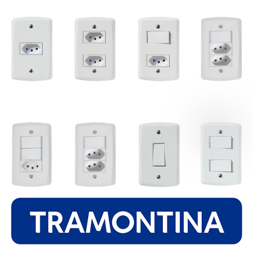 Tomada e Interruptor Tecla Simples Duplas Triplas 10a 20a Linha Lux ... Tomada e Interruptor Tecla Simples Duplas Triplas 10a 20a Linha Lux ...