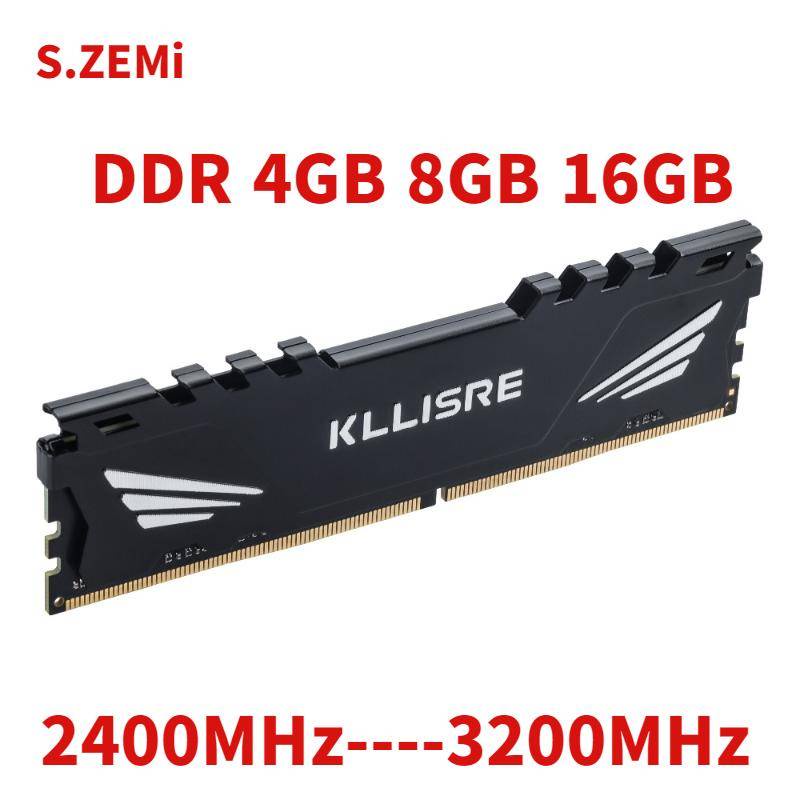 Kllisre ddr4 ram 8gb 4gb 16gb 2400 2666 3200 dimm suporte de memória ...