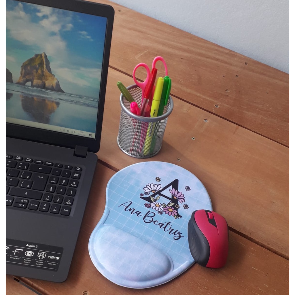 30 Mouse Pad Personalizado Com Apoio Escolha Sua Arte (Cor/ Nome ...
