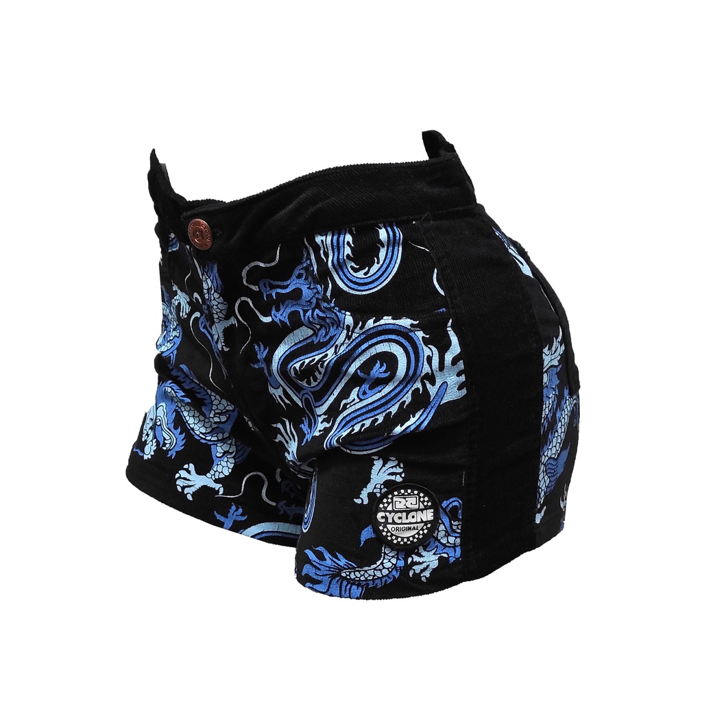 Short Cyclone Veludo Pto/Azul ORIGINAL 11050158 | Shopee Brasil