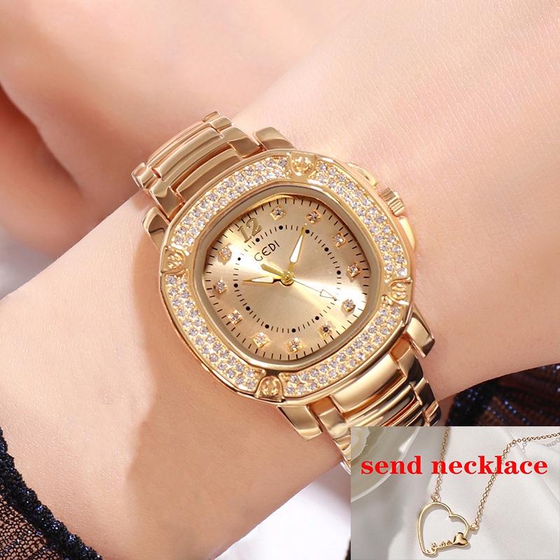 Relógio feminino de luxo automático à prova d'água moda generoso relógio feminino 3200 | Shopee ...