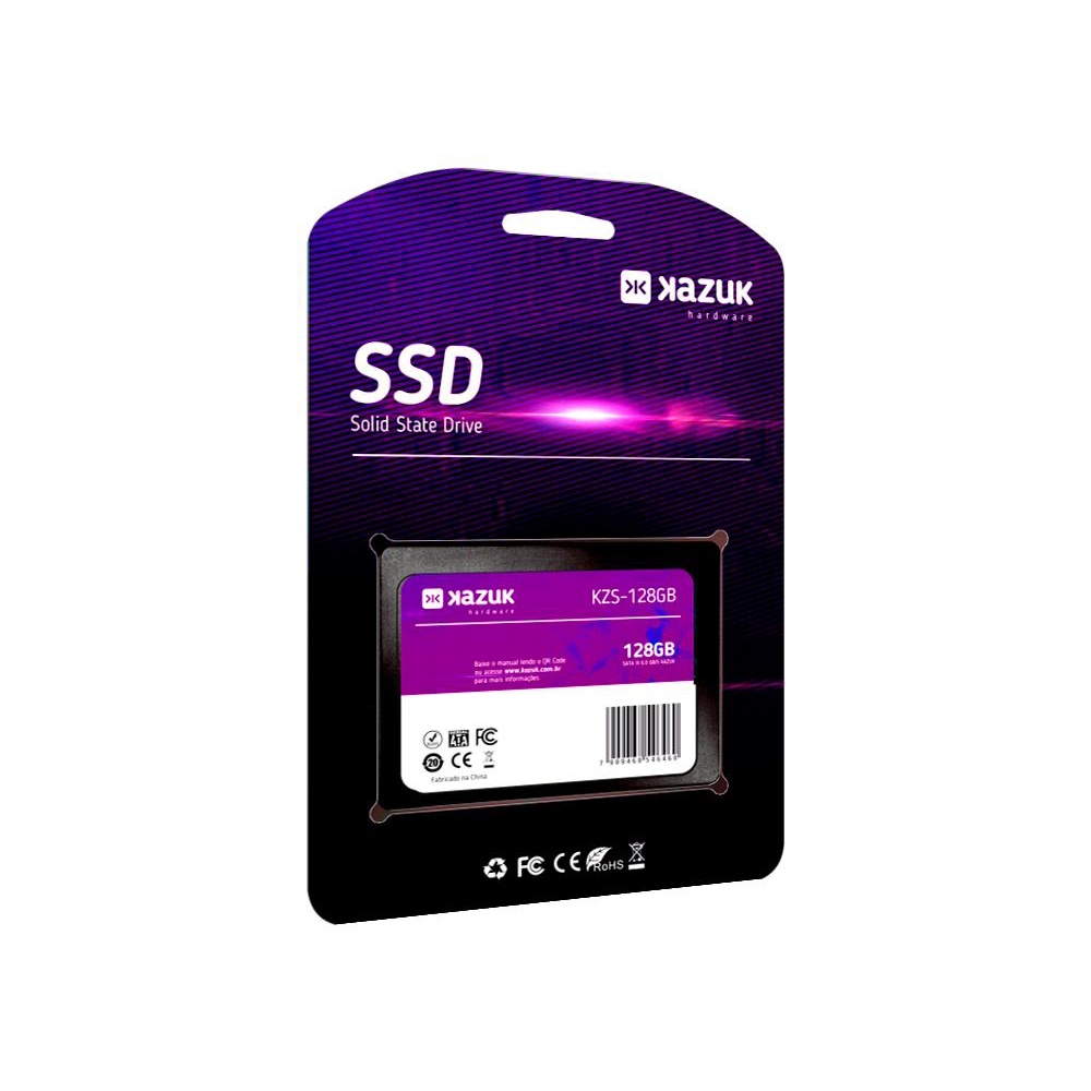 Ssd 128gb Sata Iii 6.0 Gb/s Kazuk | Shopee Brasil