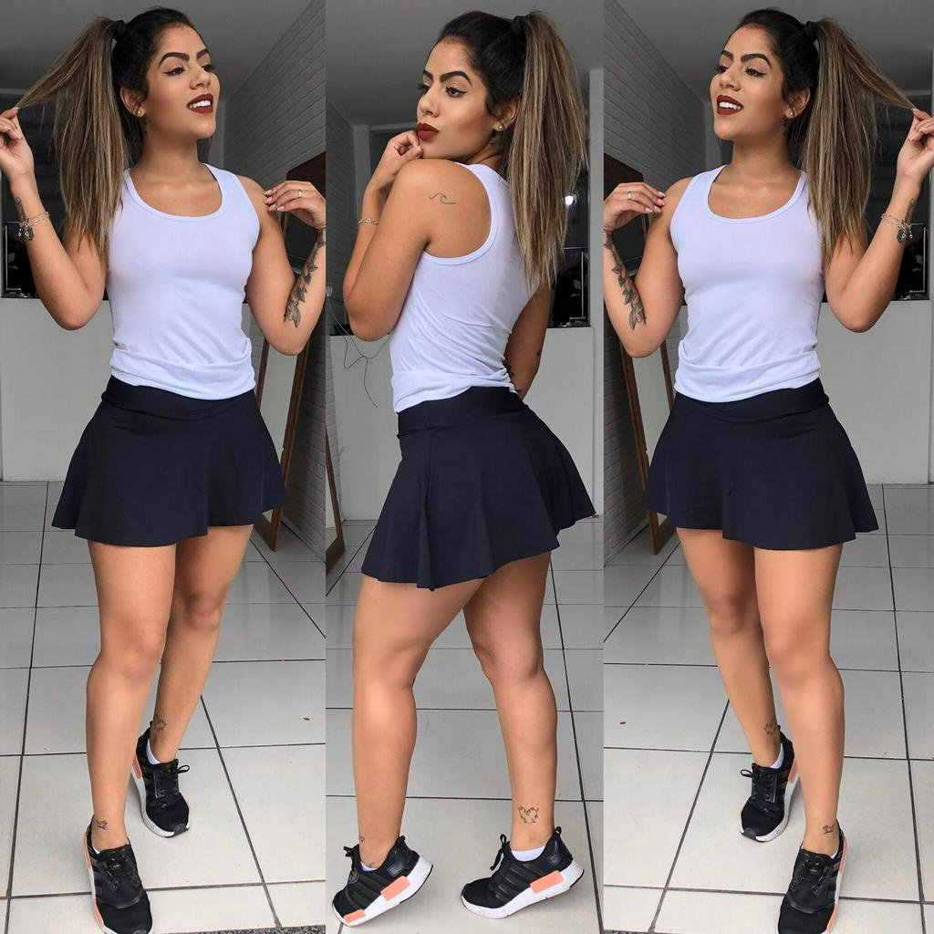 Short Saia Fitness Academia Bermuda Suplex Rodado Pronta Entrega ... Short Saia Fitness Academia Bermuda Suplex Rodado Pronta Entrega ...