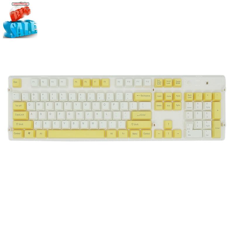 Lemon Yellow PBT Keycap Material Matte Texture Resistant to Oiling ...