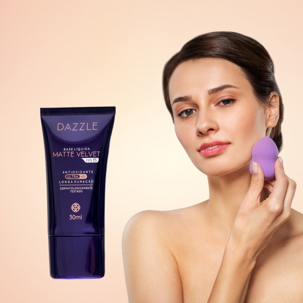 Base Maquiagem Liquida Alta Cobertura Matte Base De Rosto | Shopee Brasil