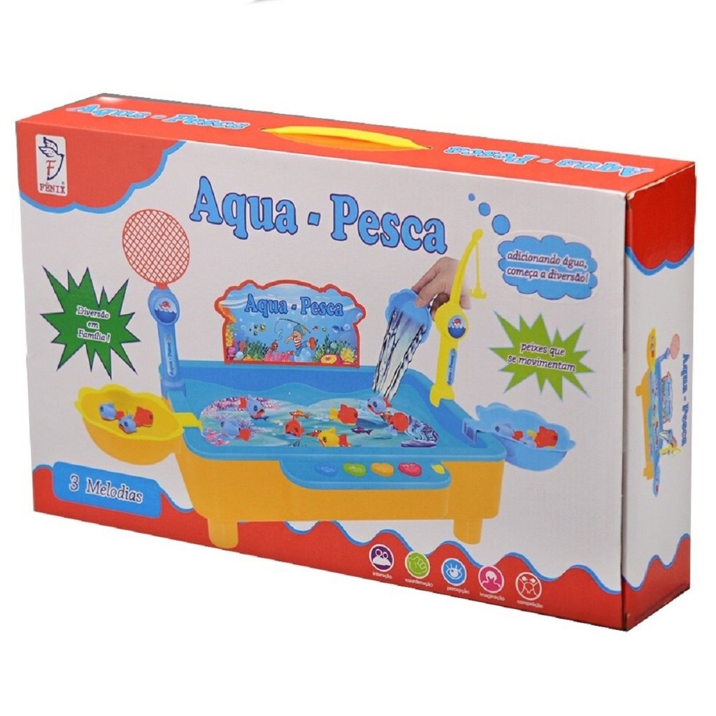 Jogo Infantil Pescaria Aqua-Pesca NP-232 - Fenix | Shopee Brasil