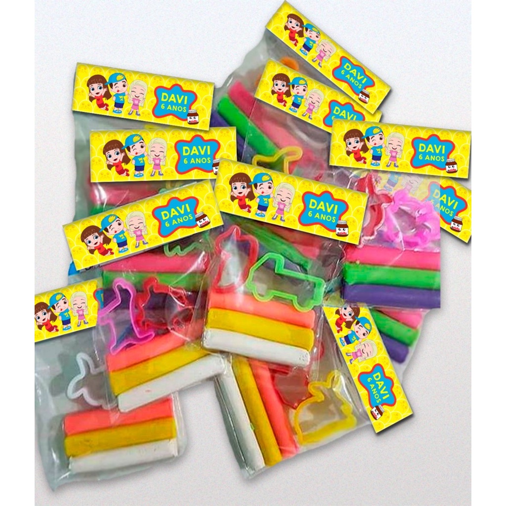 20 Kits Massinha de Modelar com Cortadores Personalizadas, PROMOÇÃO ...