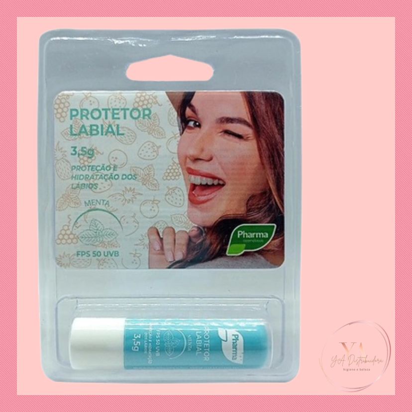 Protetor Labial e Solar Fps50 Menta Pharma | Shopee Brasil