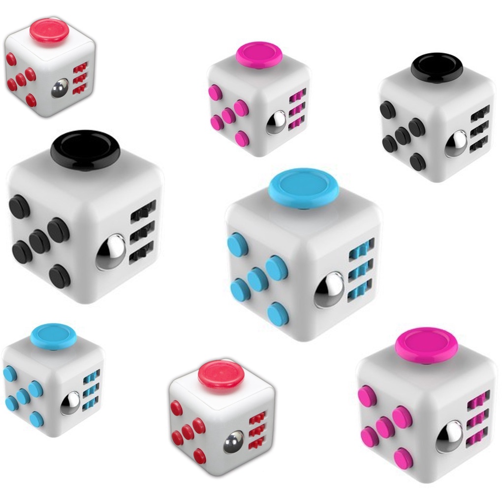 Fidget Toy Cube Cubo Mini Clicker Anti Stress Ansiedade 6 Lados ...