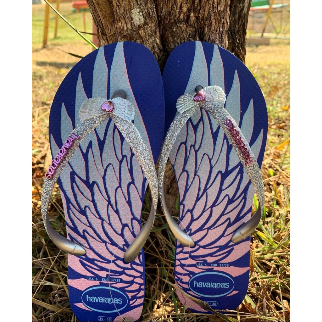 Chinelo Havaianas K Sl Glitter II Original | Shopee Brasil