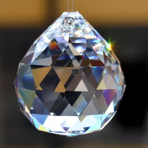 Kit 10 Bolas Esfera Multifacetada Cristal 3,0 cm Transparente | Shopee ...