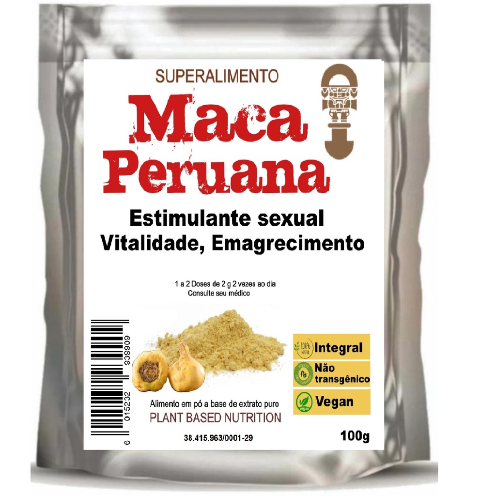 Maca Peruana Pura 100g | Shopee Brasil