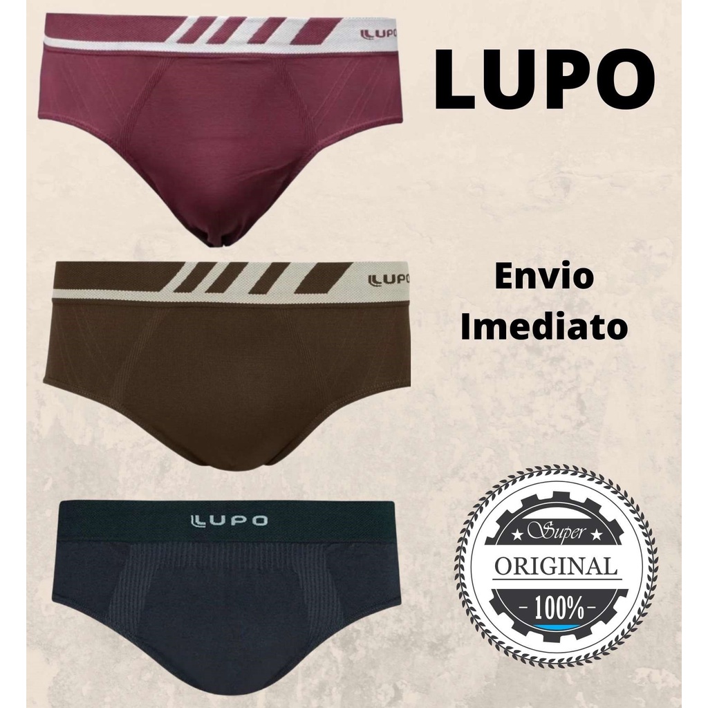Cueca Slip Lupo - Microfibra - P / Cueca Adulto / Cueca Tradicional ...