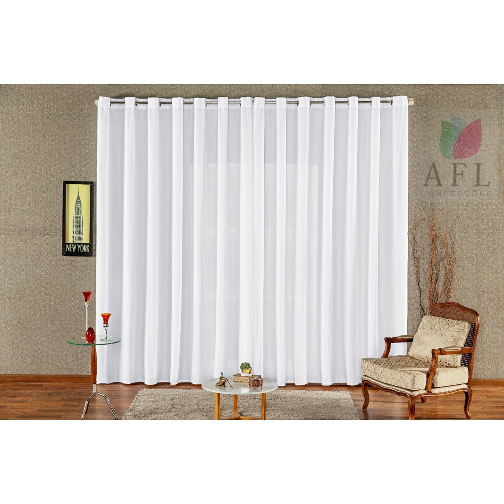 Cortina De Voal 6 Metros Altura De 2,30 Metros | Shopee Brasil