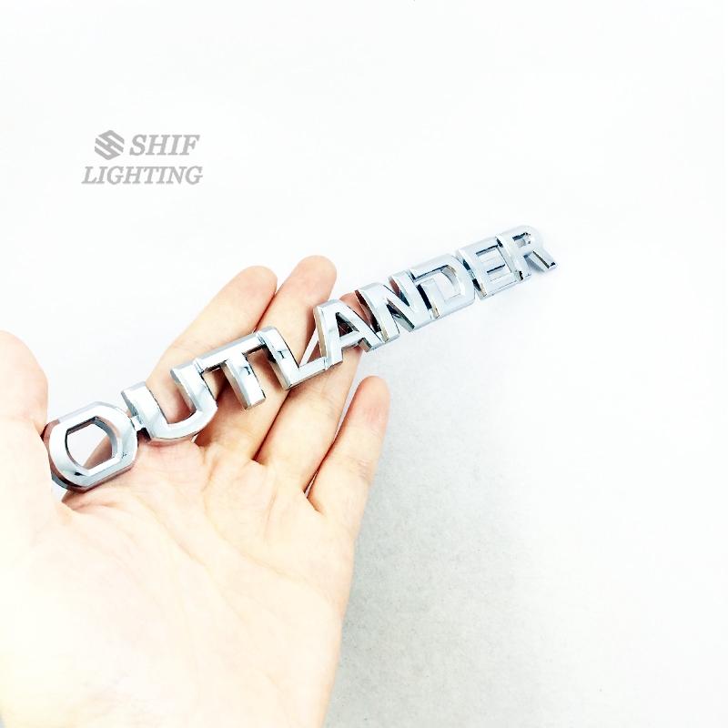 1 x ABS Chrome OUTLANDER Carta Logotipo Do Carro Auto Traseiro Trunk ...