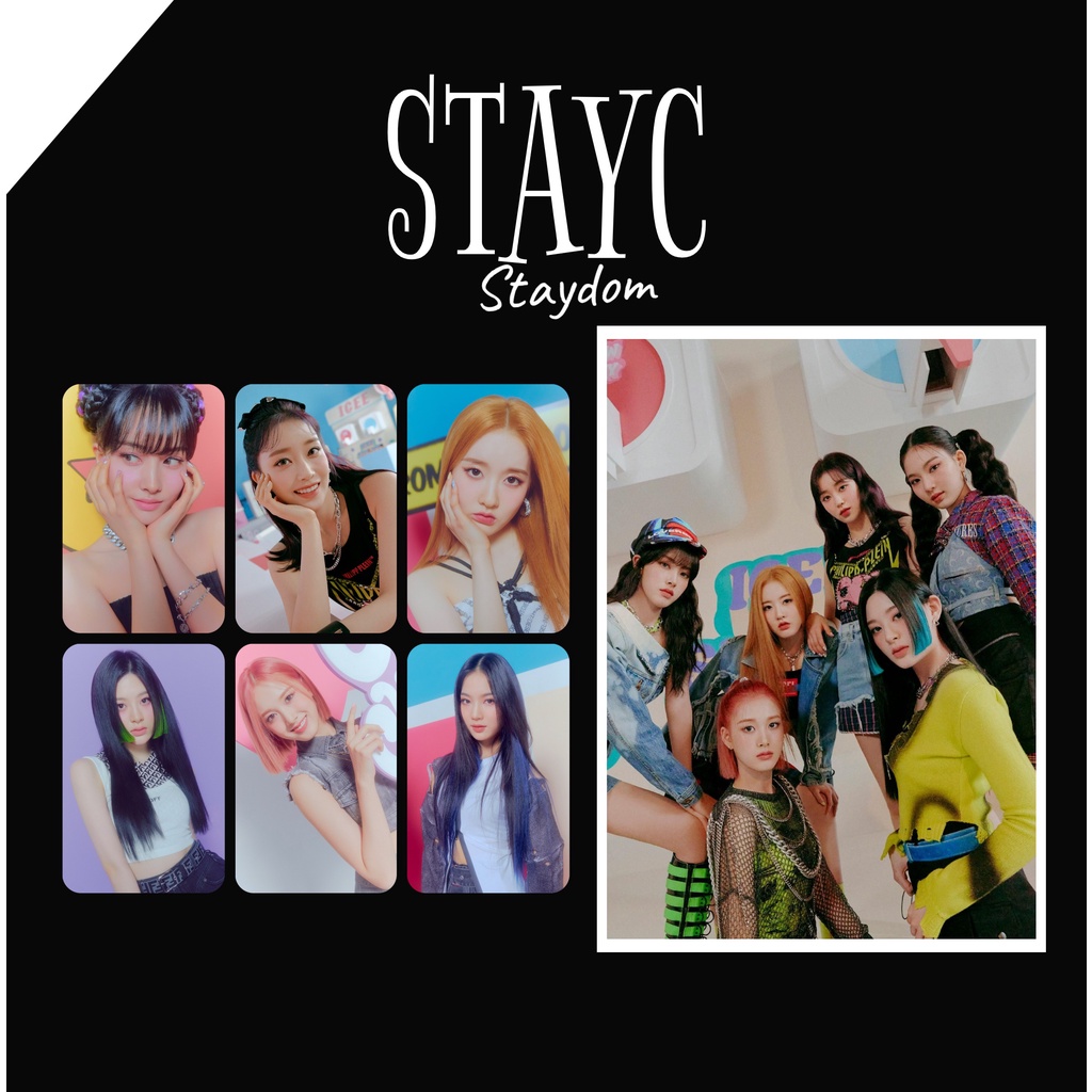 KIT STAYC Staydom Photocards Poster A4 kpop | Shopee Brasil