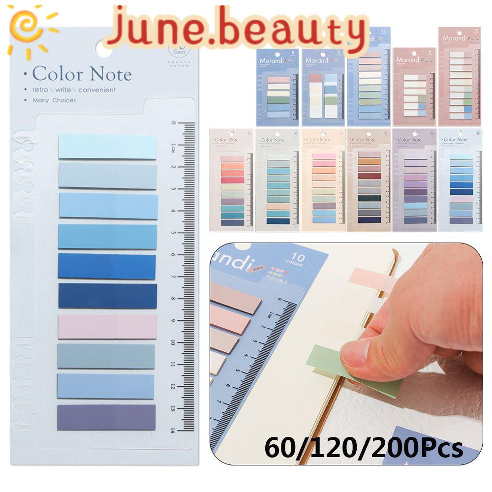 JUNE 60/120/200pcs Stationery Bookmark Label Index Flags Tab Strip ...