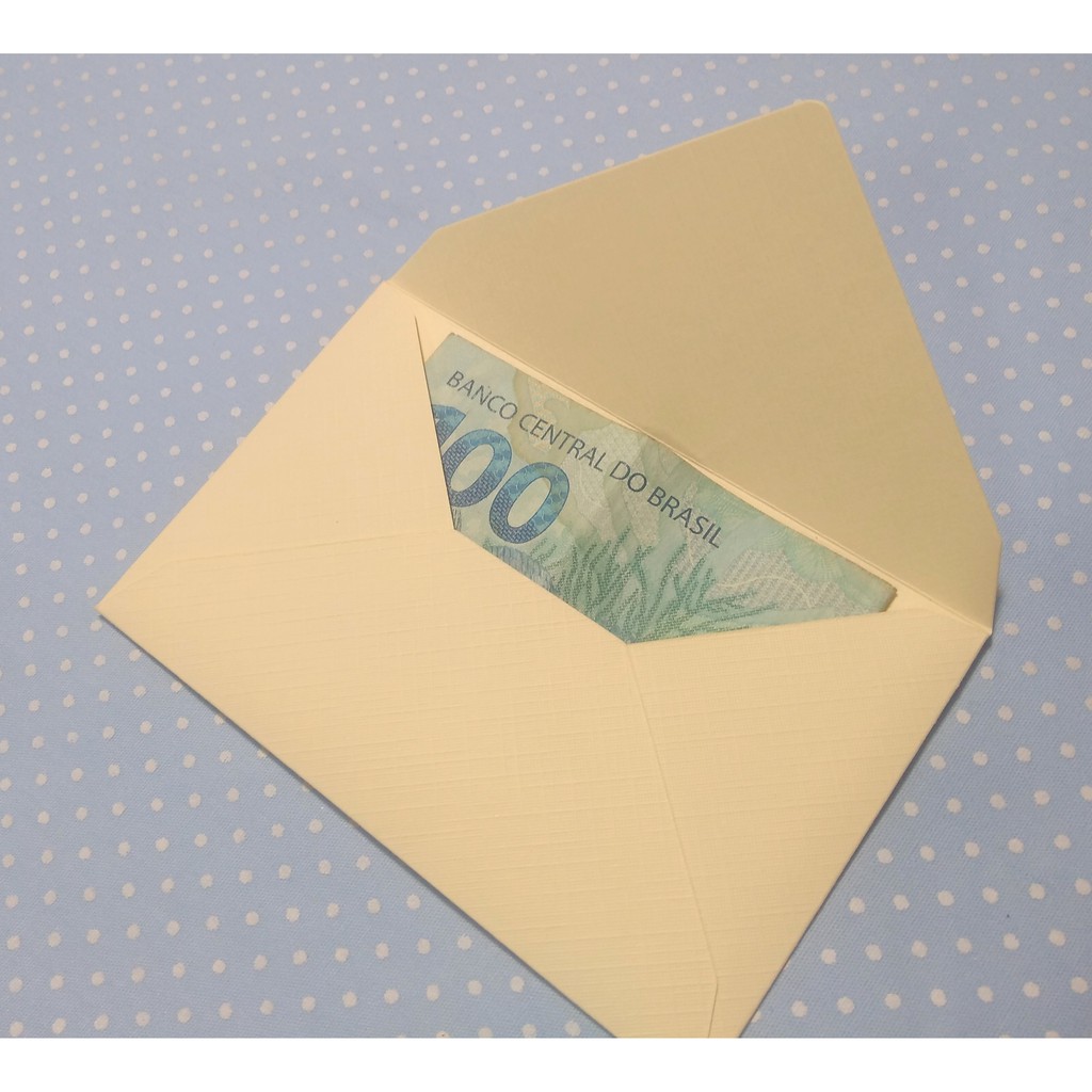 Envelope dinheiro para casamento ou convite pequeno 10,8x7,3 cm 20 ...