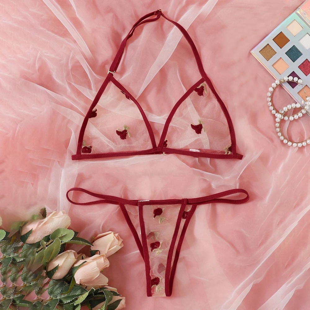 Conjunto Lingerie Sexy Fio Dental Fio Dental Roupa Íntima Feminina Sex ...
