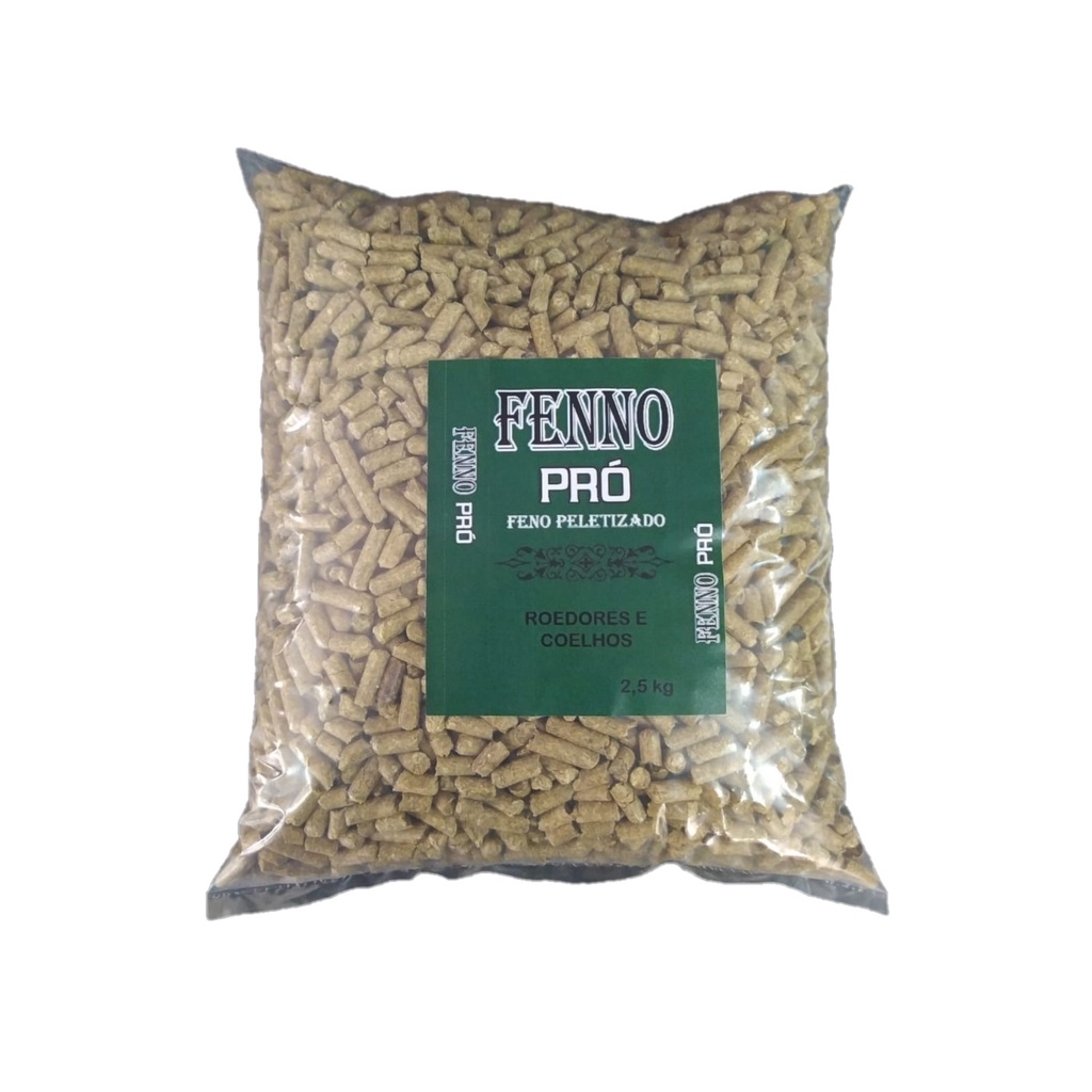 Feno Peletizado Para Coelho E Roedores Fenno Pro 2,5 Kg | Shopee Brasil