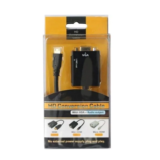Adaptador Conversor Vga-hdmi | Shopee Brasil