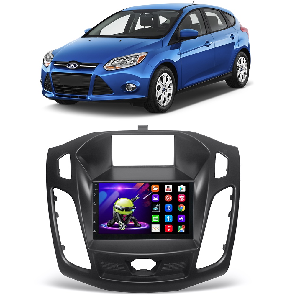 Kit Central Multimídia Android HB20 2012 2013 2014 2015 2016 2017 2018 2019 7 Polegadas Com Aro ...