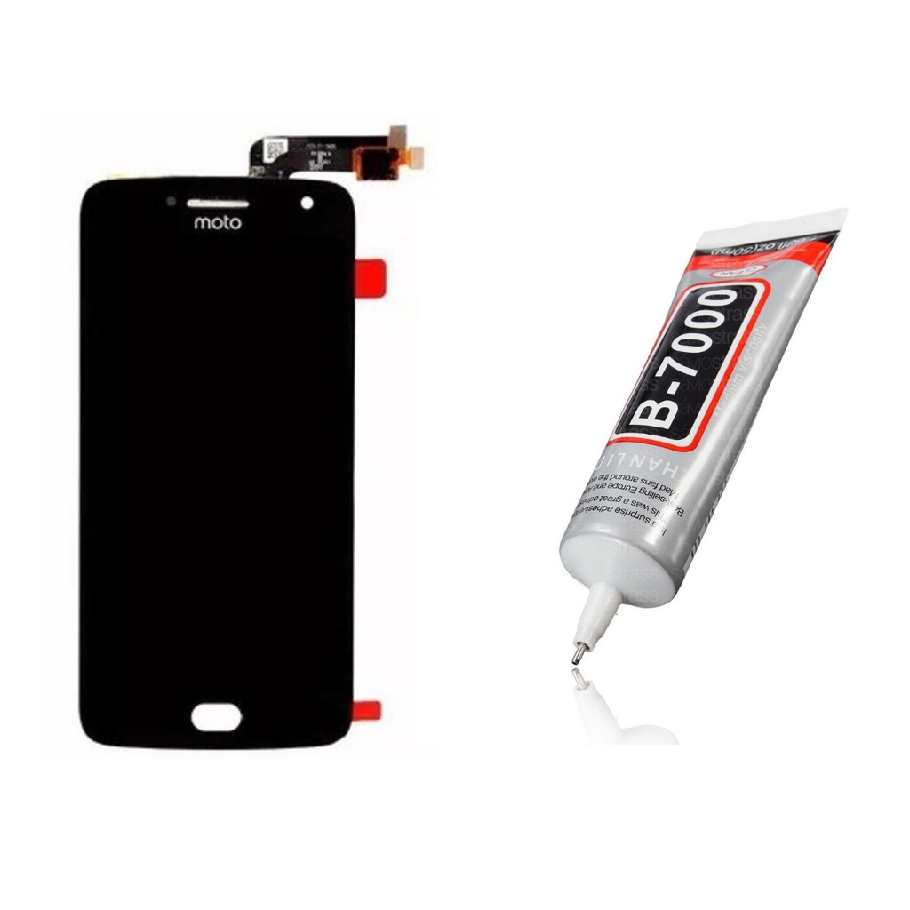 Kit Tela Display Lcd Touch Screen Sem Aro Moto G5 Plus Xt1683 Preto ...