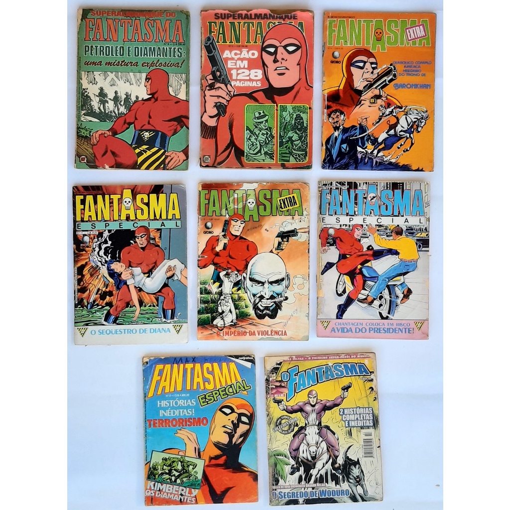 Fantasma Especial 1987 Editora: Globo 8 Hq Gibi Formatinho | Shopee Brasil