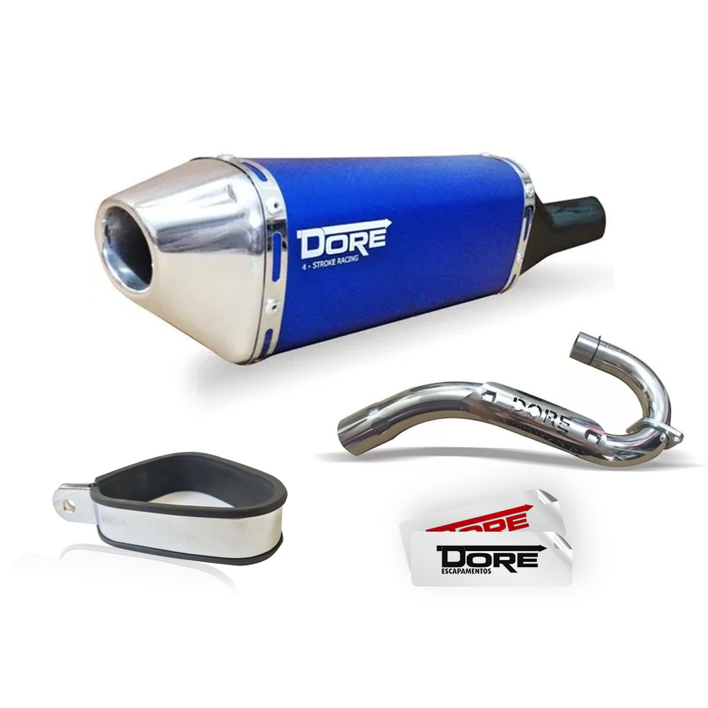Escapamento Dore XRE 300 Esportivo Completo - Escorrega o Preço
