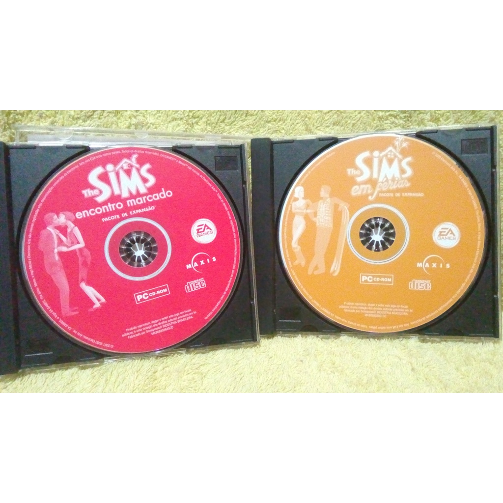 CDs pacote expansão the Sims antigo jogo computador pc | Shopee Brasil
