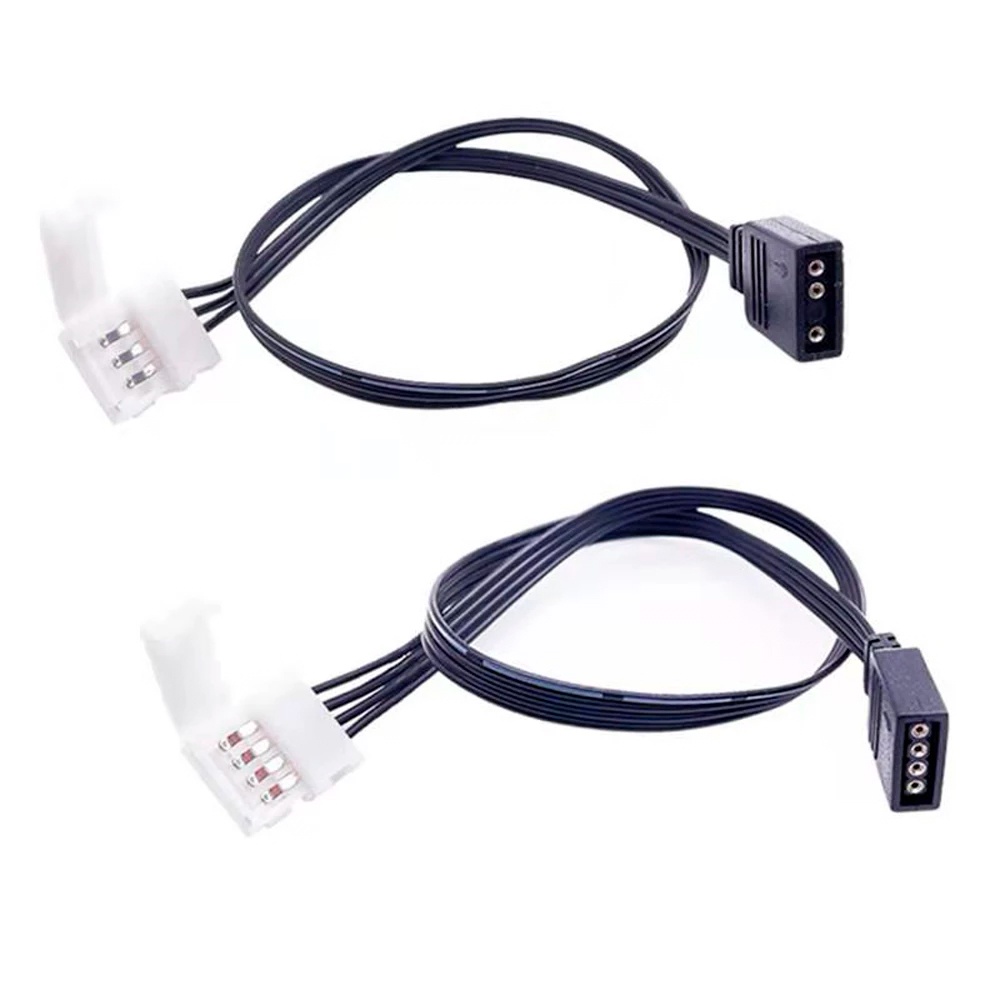 Cabo Emenda Conector Fita Led ARGB 3 pinos ou RGB 4 pinos | Shopee Brasil