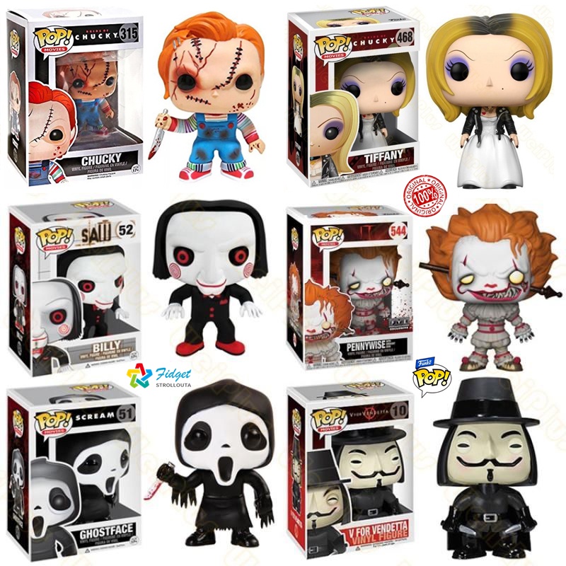 Funko Pop Horror Filmes : É-Pennywise Billy Chucky Tiffany Ghostface ...