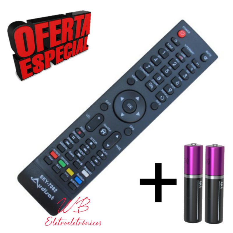 Controle Remoto Receptor Audisat A1 / C1 - 7082 | Shopee Brasil