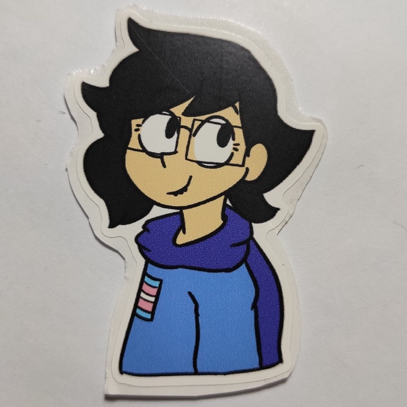 Adesivo Homestuck - June Egbert Trans Pride | Shopee Brasil