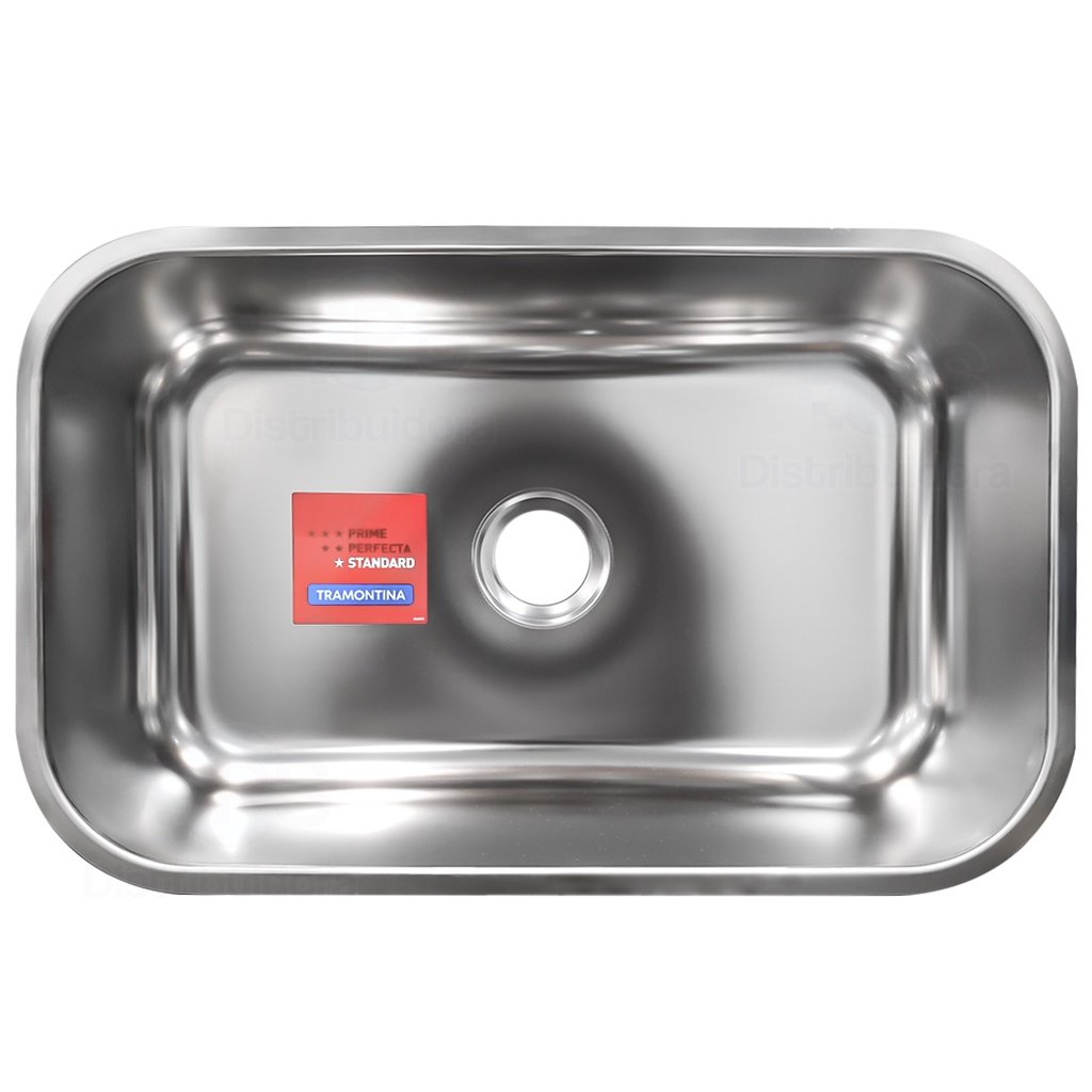 Cuba Acetinada Pia Cozinha Tramontina Aço Inox 430 N°2 Funda 56x34x14 ...