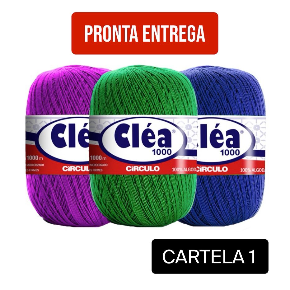 Linha Cléa 1000 Metros Circulo - Cartela 1 | Shopee Brasil