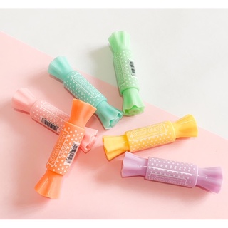 Kit 6 Marca Texto Pastel Duplo Candy Fofo Kawaii Material Escolar ...