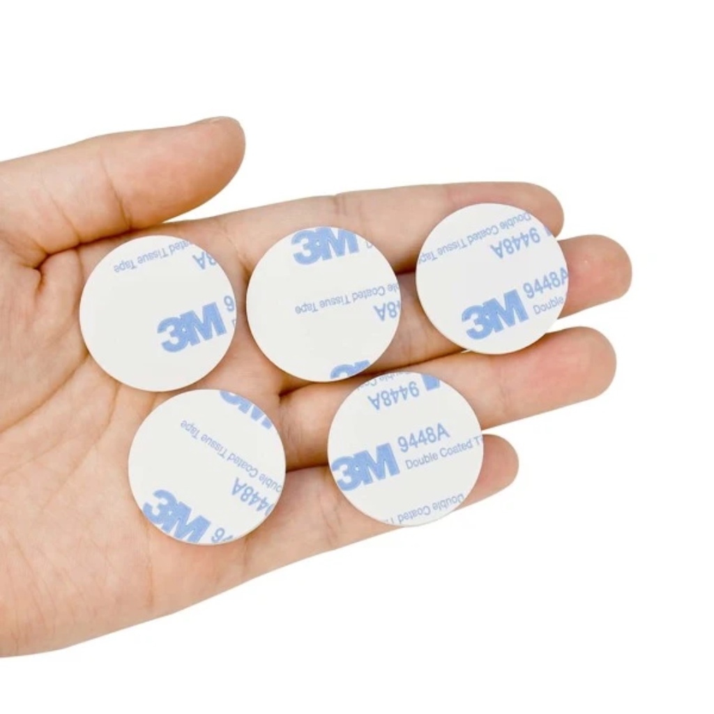 Kit Fita 3M Dupla Face Resistente Autocolante Forma redonda 3cm ...