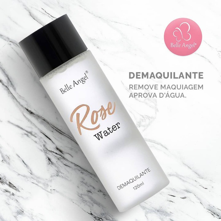 Demaquilante Belle Angel Rose Water 120ml | Shopee Brasil