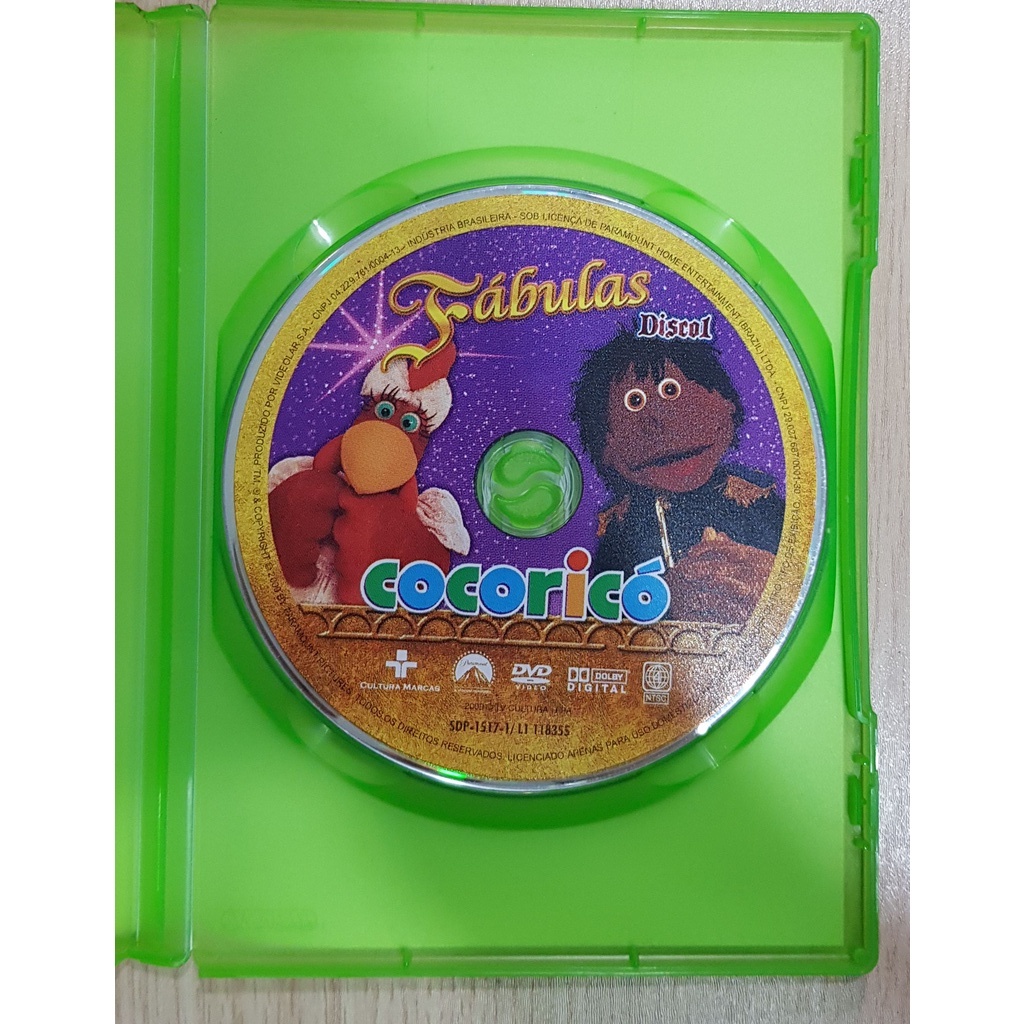 COCORICO - FABULAS - DISCO 2 DVD ORIGINal | Shopee Brasil