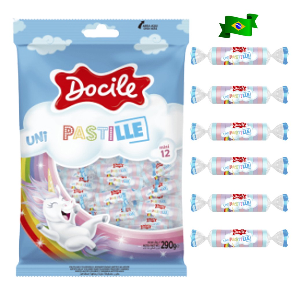 Pastilha Bala Pastille Docile Mini Pacotes 290g | Shopee Brasil