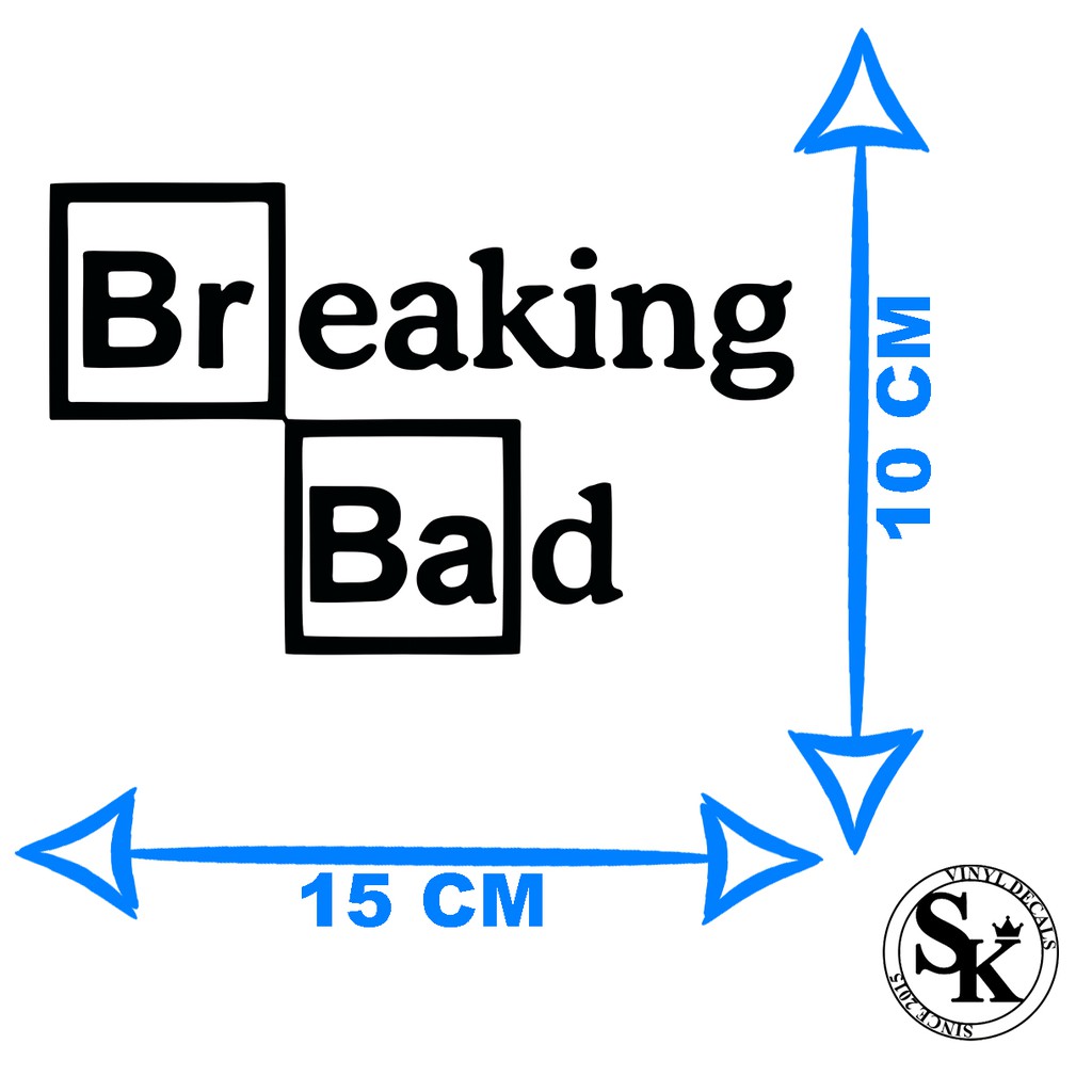 Adesivo Heisenberg Logo Breaking Bad 15 cm x 10 cm | Shopee Brasil