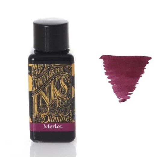 Tinta Diamine Merlot (30 ml) Para Caneta Tinteiro | Shopee Brasil