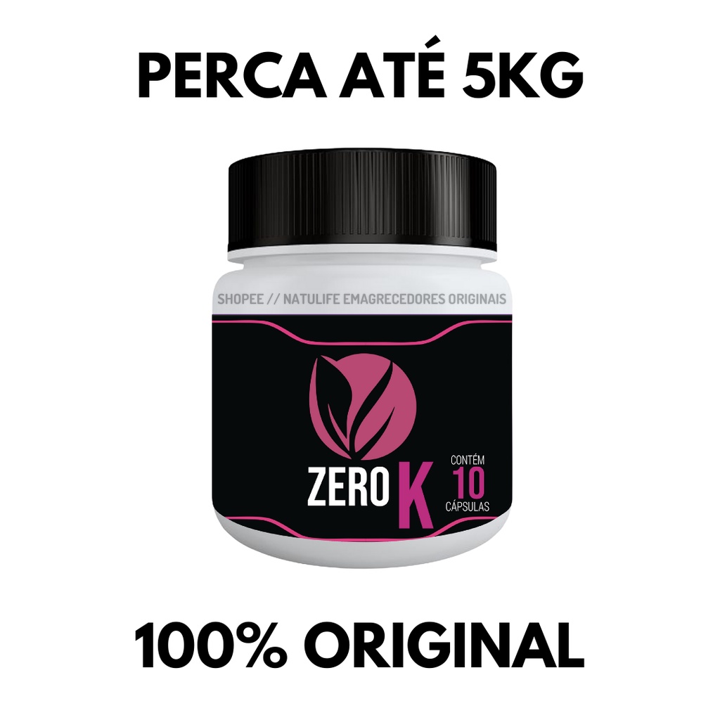 Zero K Mini 100% Original Emagrecedor Forte 10 cápsulas Natu Life | Shopee Brasil