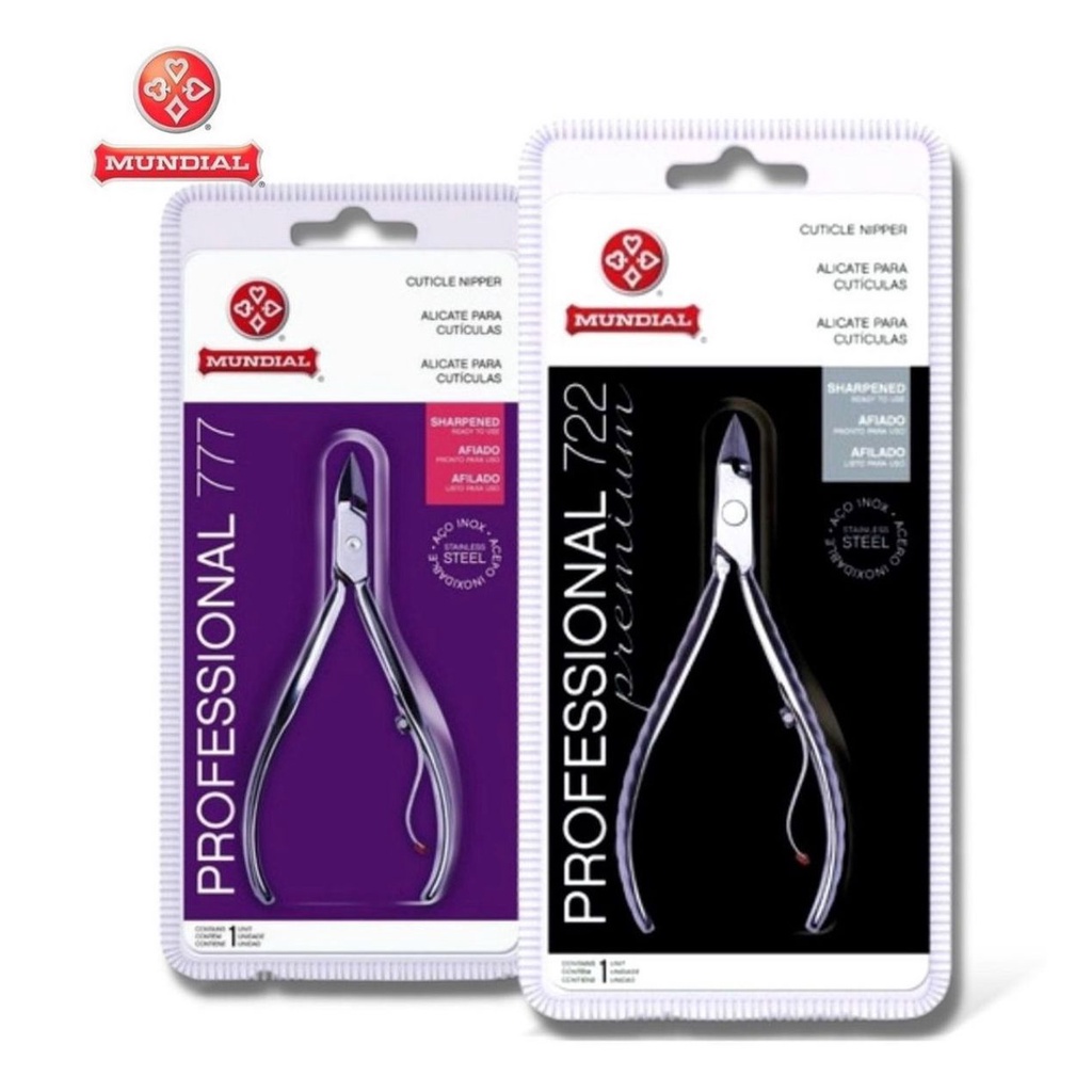 Kit Alicates 777 + 722 Cuticula Mundial Profissional Original Unha ...