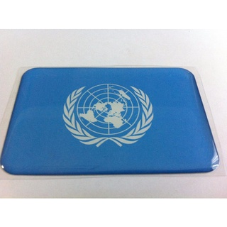 Adesivo Resinado Da Bandeira Da Onu 9 Cm X 6 Cm | Shopee Brasil