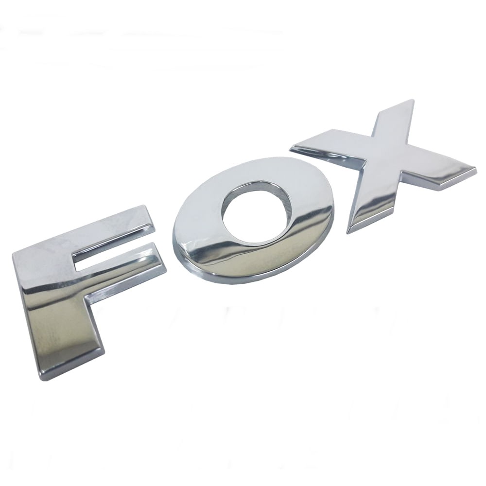 Emblema nome Fox cromado | Shopee Brasil