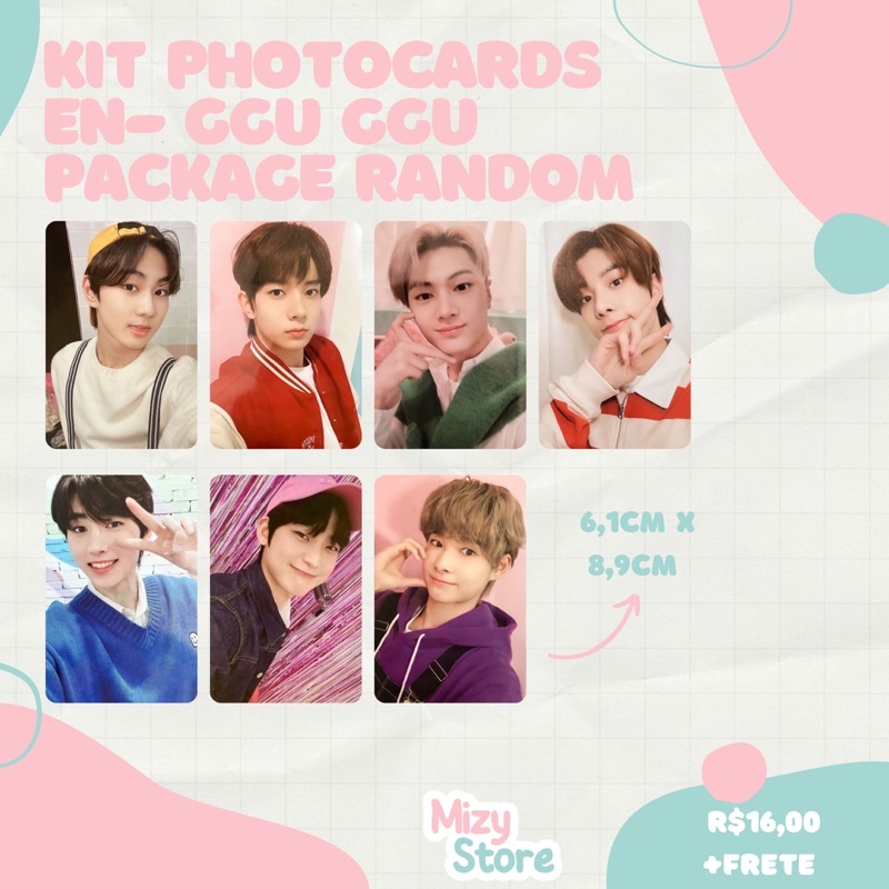 Kit photocards Enhypen ggu ggu package random | Shopee Brasil