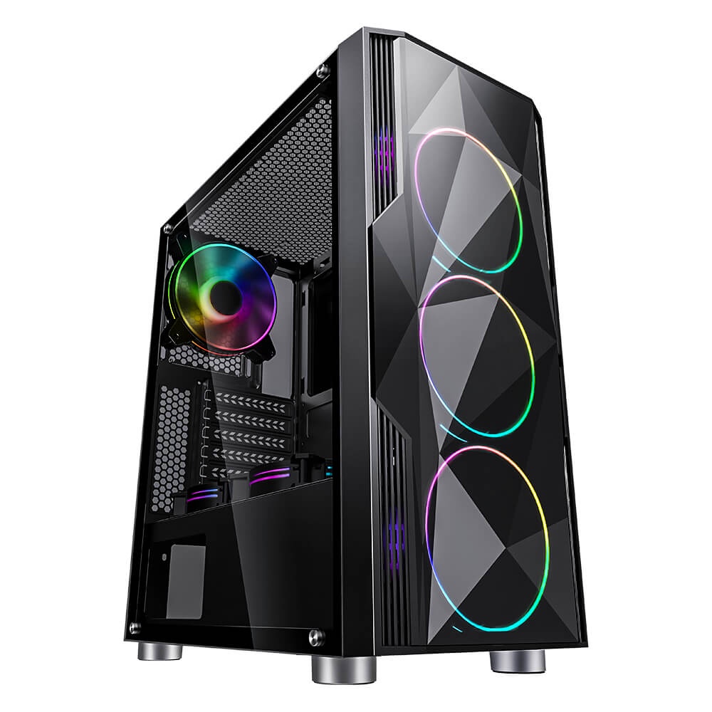 Gabinete Gamer Neologic Nl-c9301b-rgb Preto Rgb - Desconto no Preço